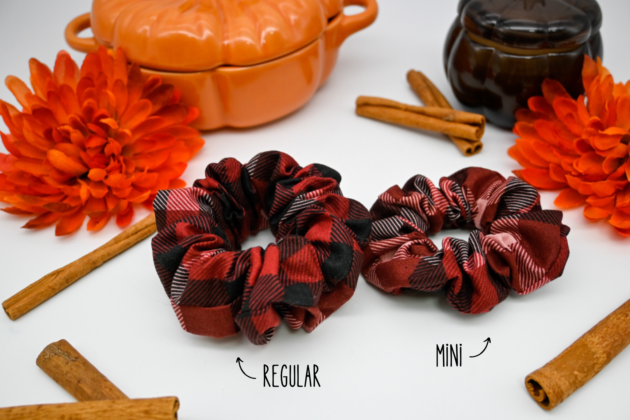 Red Plaid Scrunchie – Hawthorne’s Wares